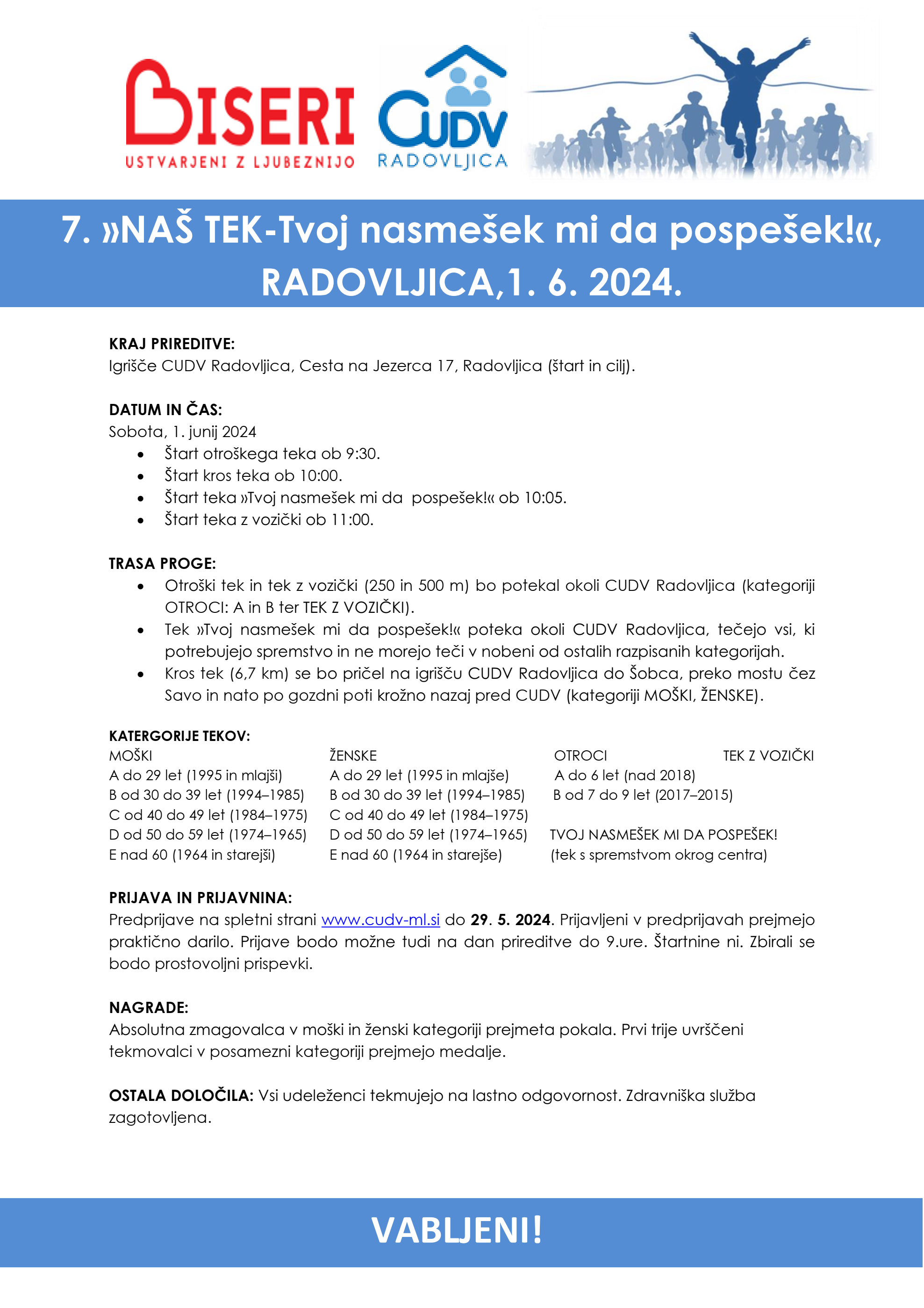 Naš tek – CUDV